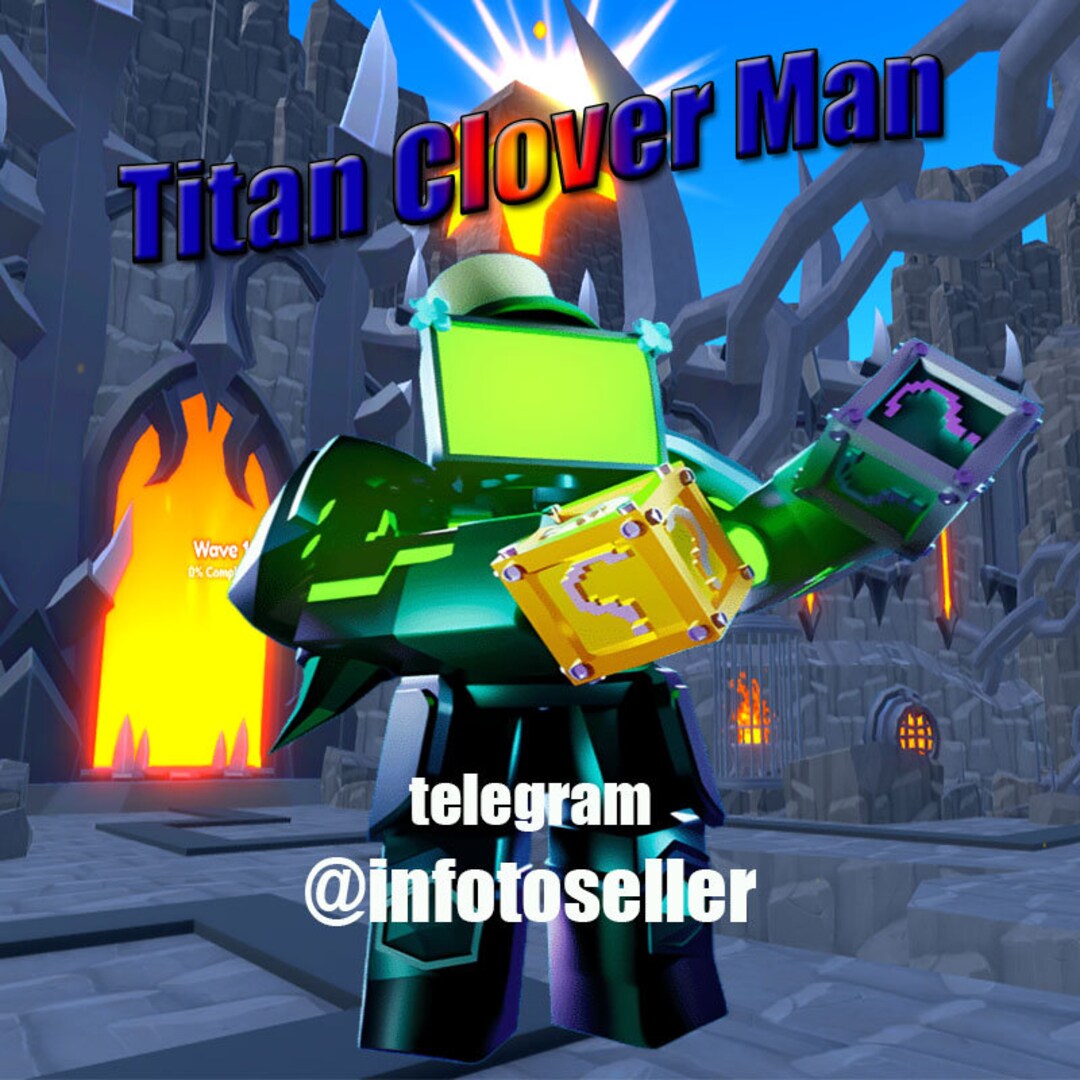 Titan Clover Man Toilet Tower Defense Roblox Digital Product - Etsy