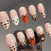 Rilakkuma Fall Press on Nails Set/ Reusable/ Luxury/ Wearable Art - Etsy