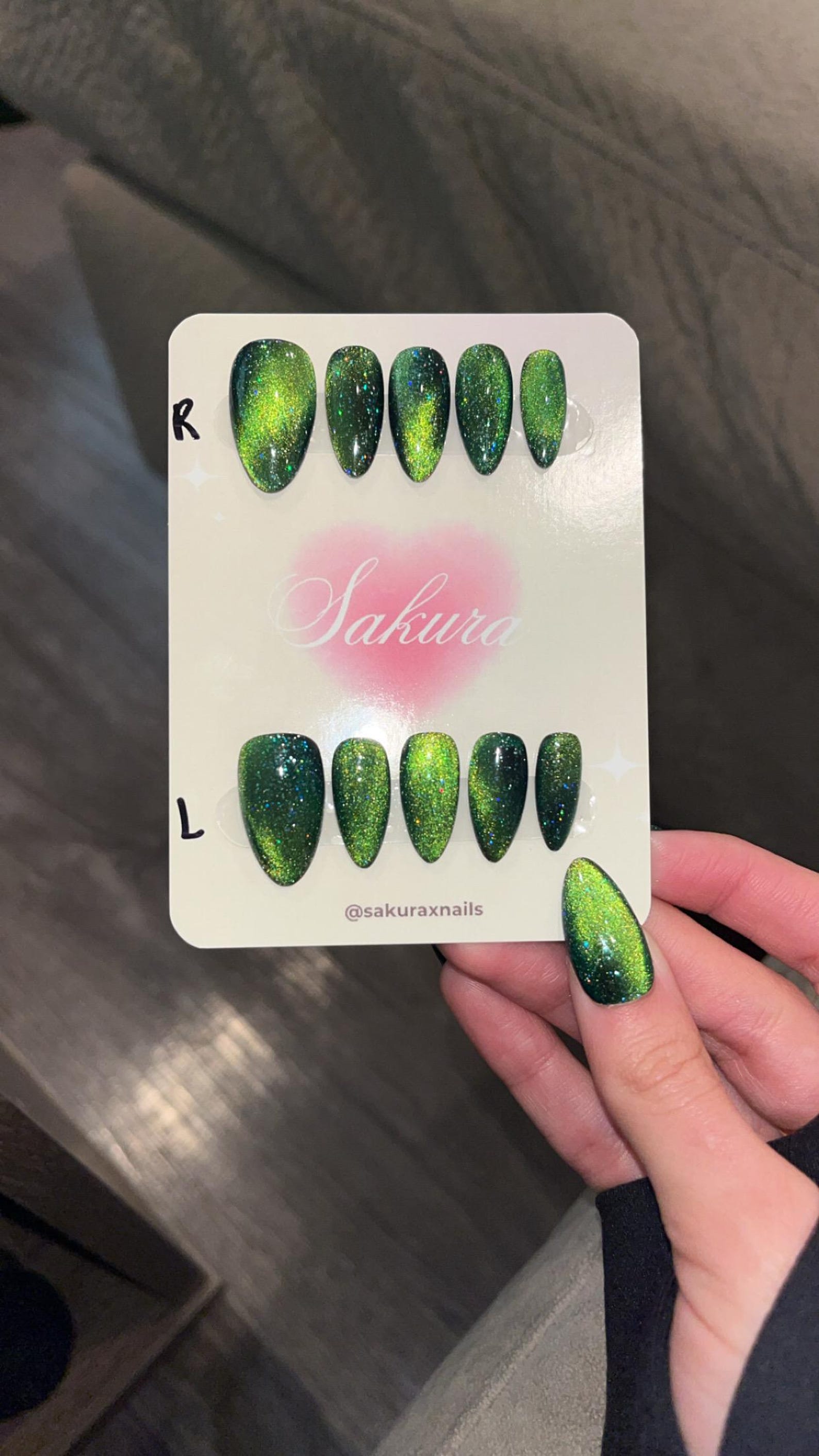 Wicked Elphaba Press on Nails Set - Etsy