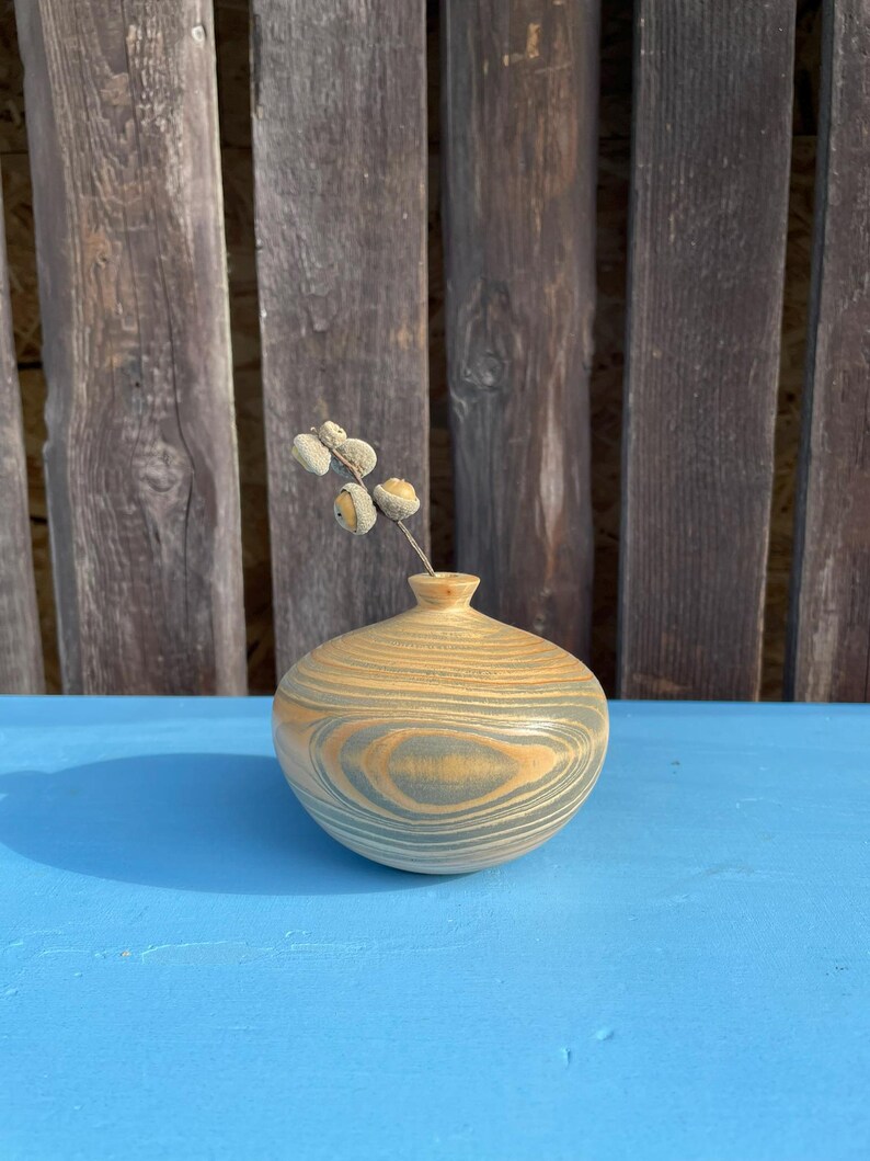 Wooden Dry Vase From Pine Tree Woodturning Art, Home Decor - Etsy
