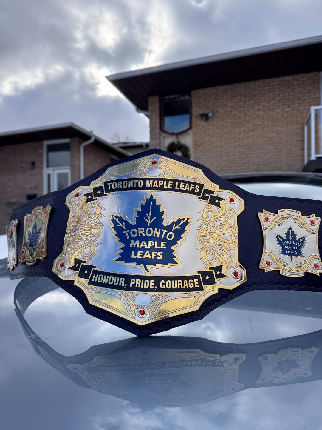 Toronto Maple Leafs Championship Belt – Adult Size, Gold Plated - Etsy