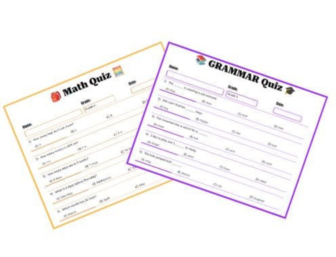 Ultimate Grade 2 Math & Grammar Bundle – 20 Skill-building Worksheets ...