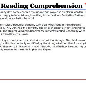 Grade 1 Reading Comprehension & Vocabulary Builder – 20 Fun Worksheets ...