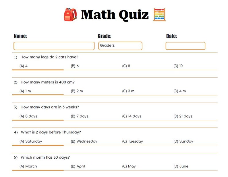 Ultimate Grade 2 Math & Grammar Bundle – 20 Skill-building Worksheets ...