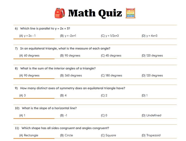 Conquer Grade 7 Math – 10 Worksheets With 20 Questions Each! - Etsy