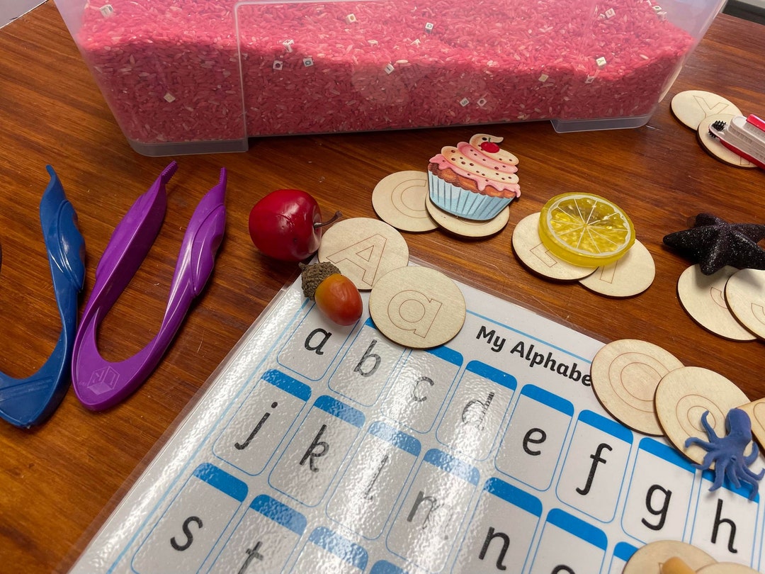 Beginning Sounds Sensory Bin, Letters, Letter Matching Bin IS NOT ...