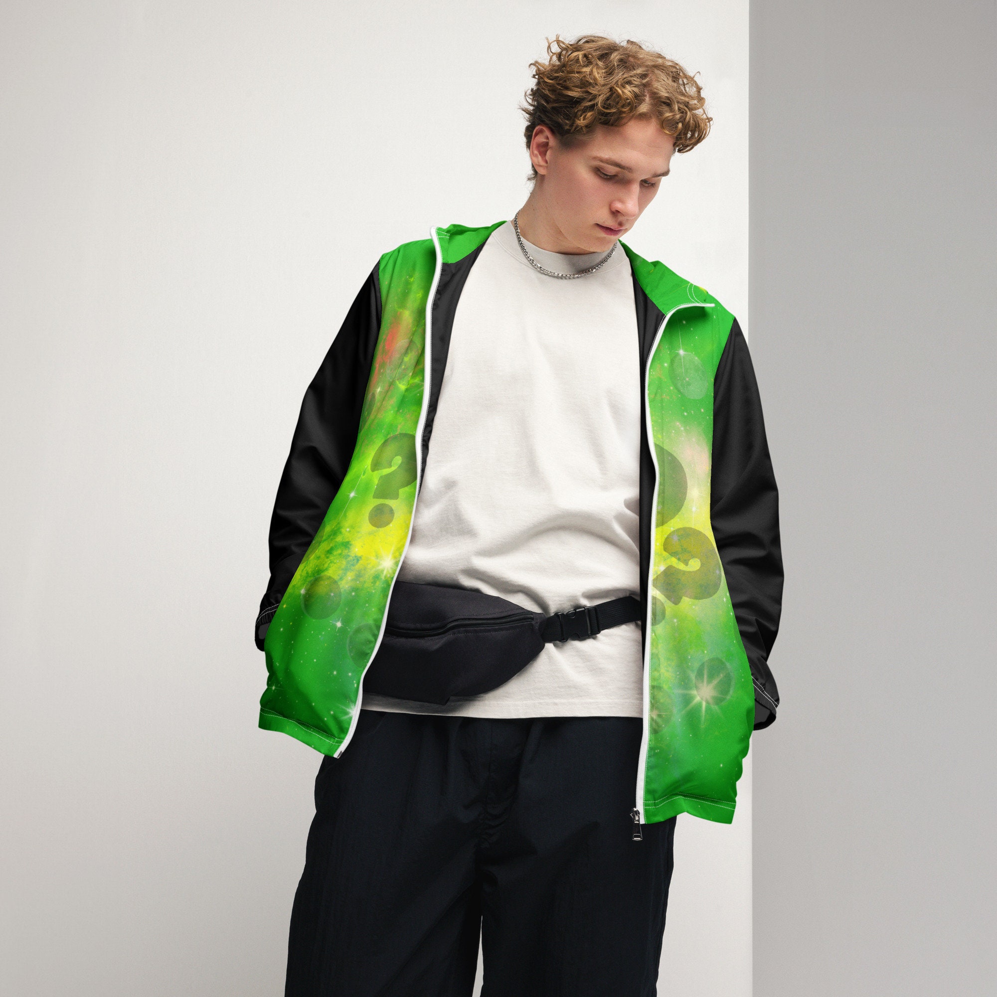 Mens Windbreaker Two Pockets Zipper Custom Design Trendy Stylish ...