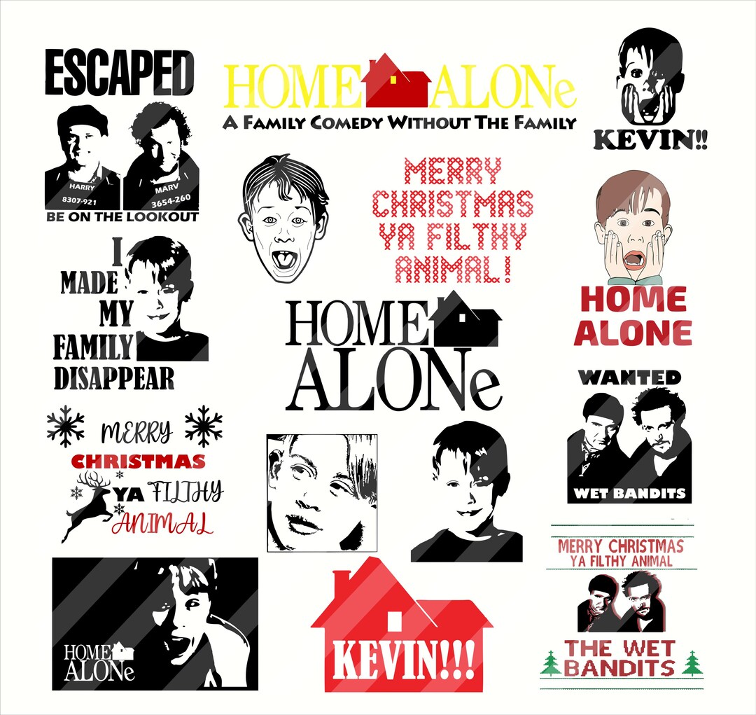 Homee Alonee Svg Bundle, Kevin Svg Bundle, Wet Bandits Svg Bundle ...