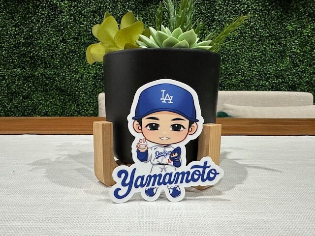 Yoshinobu Yamamoto Sticker Chibi Los Angeles Dodgers 18 Water Proof - Etsy
