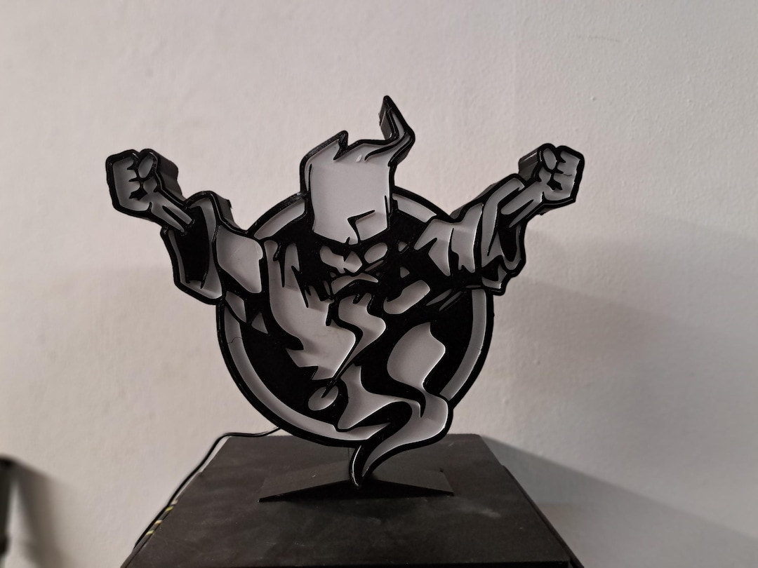 3D Printed Thunderdome Logo Led Lamp XL - Etsy