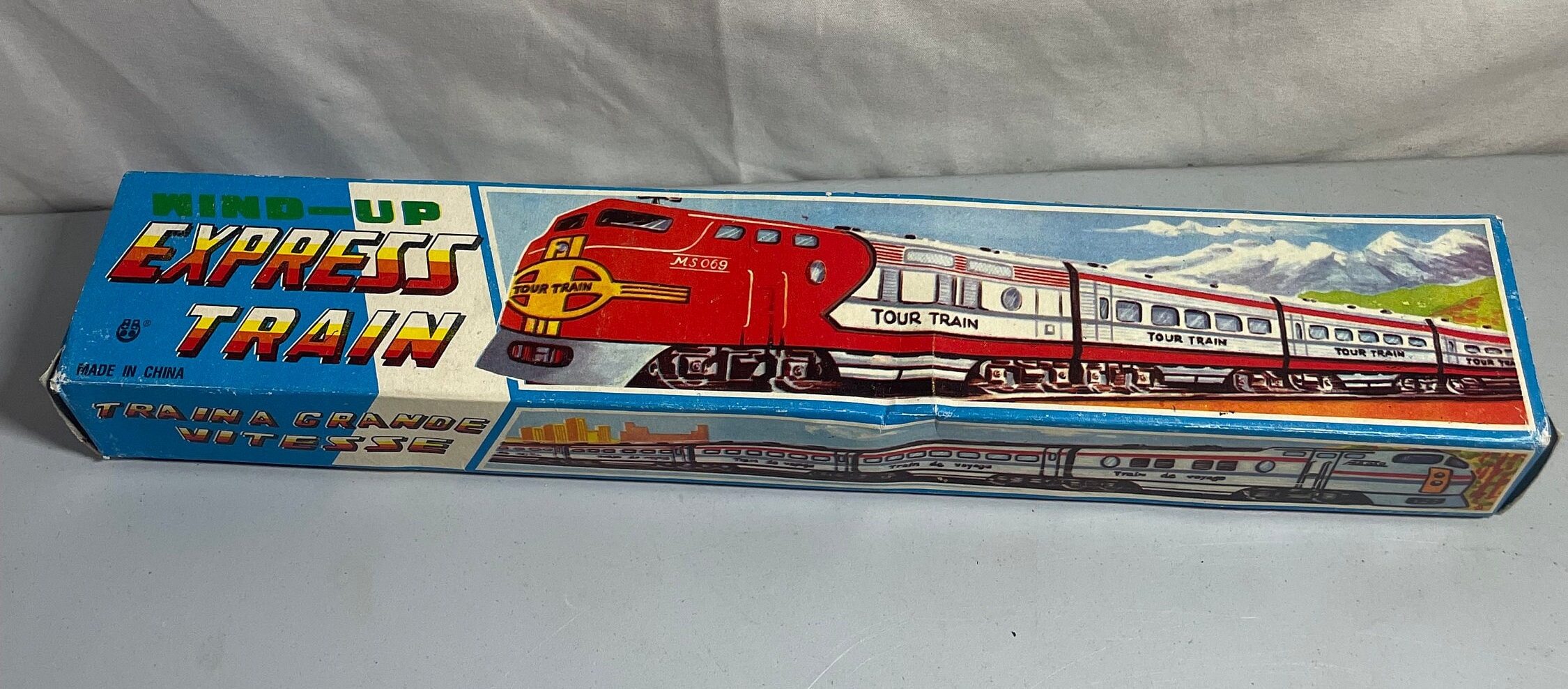 Vintage Wind-up Express Train Toy Bai Bao - Etsy