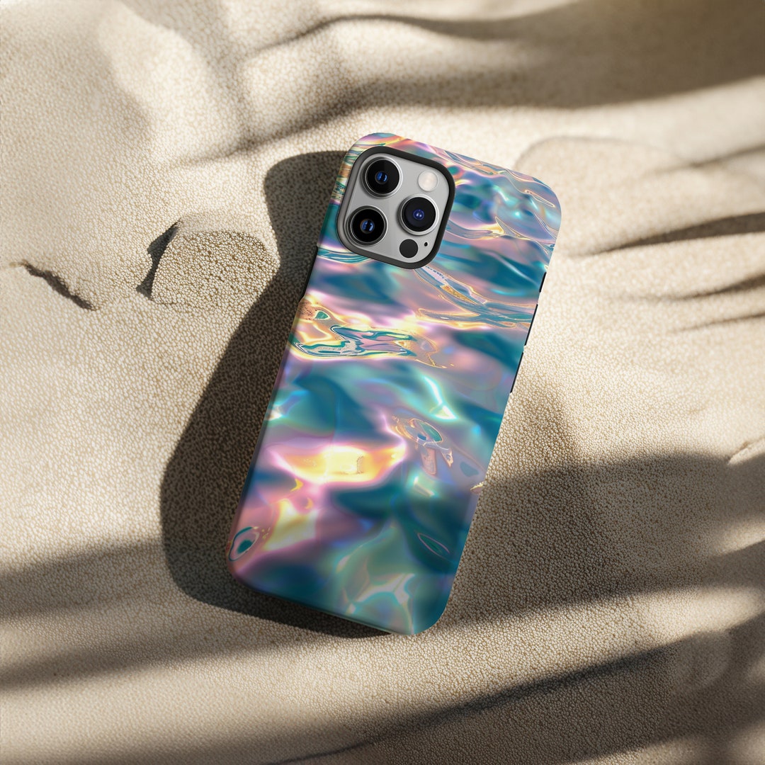 Iridescent Waves iPhone Case - Tough Case, Trendy Phone Case, Unique ...