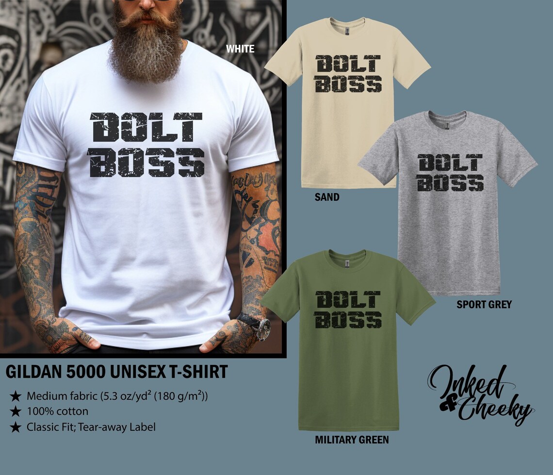 Bolt Boss Mechanic Graphic Tee, Funny Mechanic Tshirt, Engine Lover ...