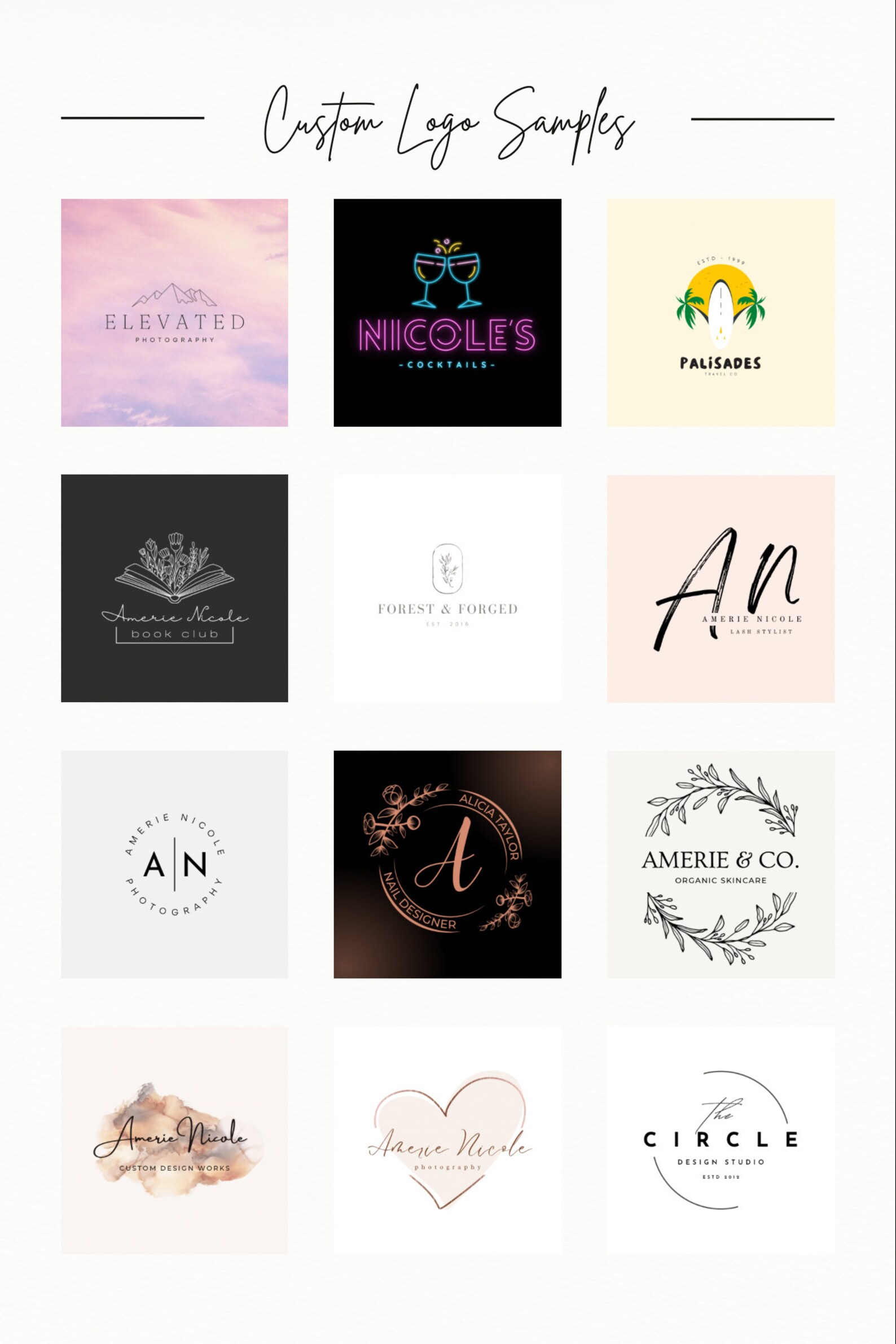 Custom Designed Logos for All Personal and Business Needs - Etsy