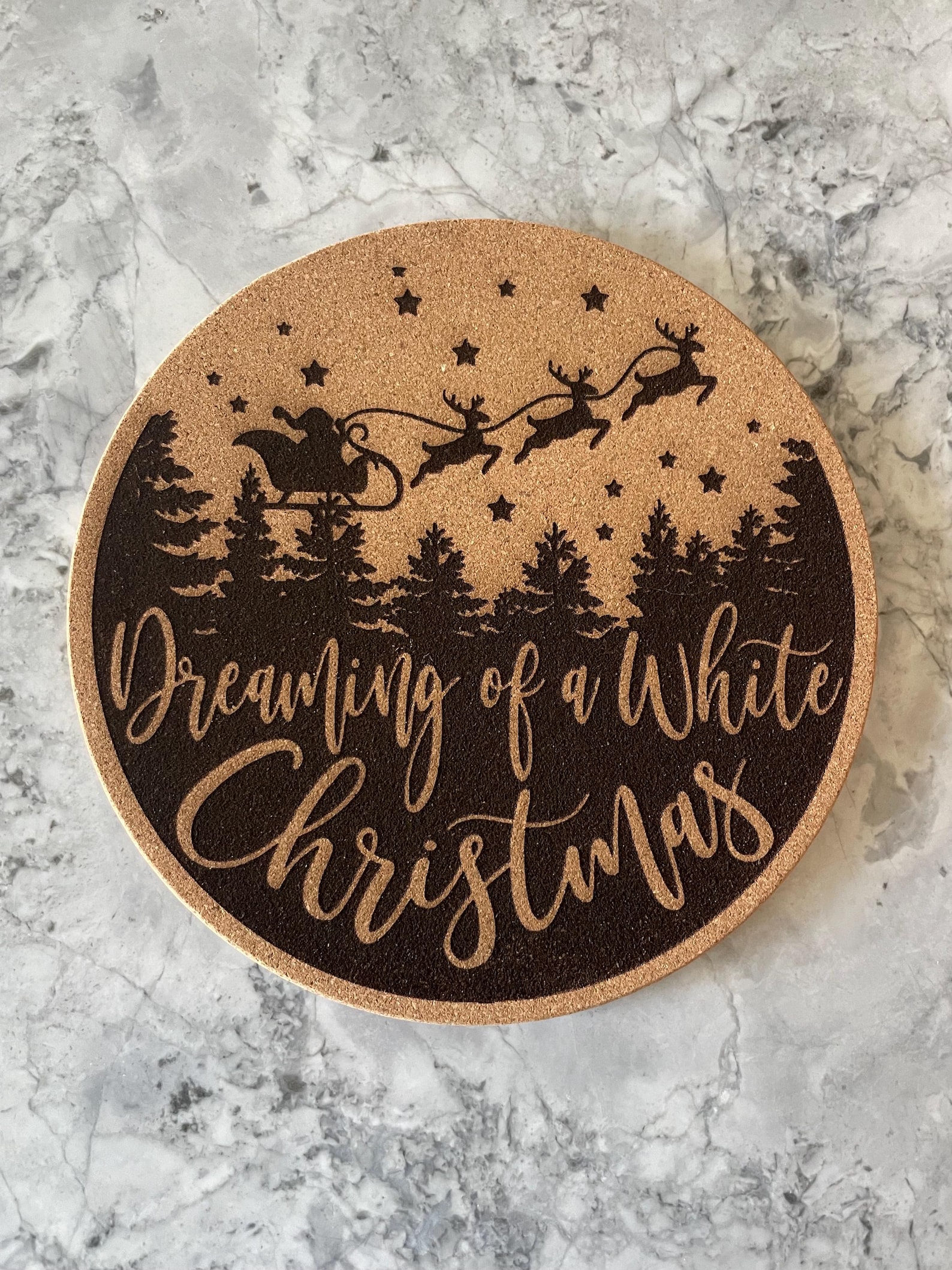 Holiday Themed Cork Trivets - Lots of Unique Designs - Etsy