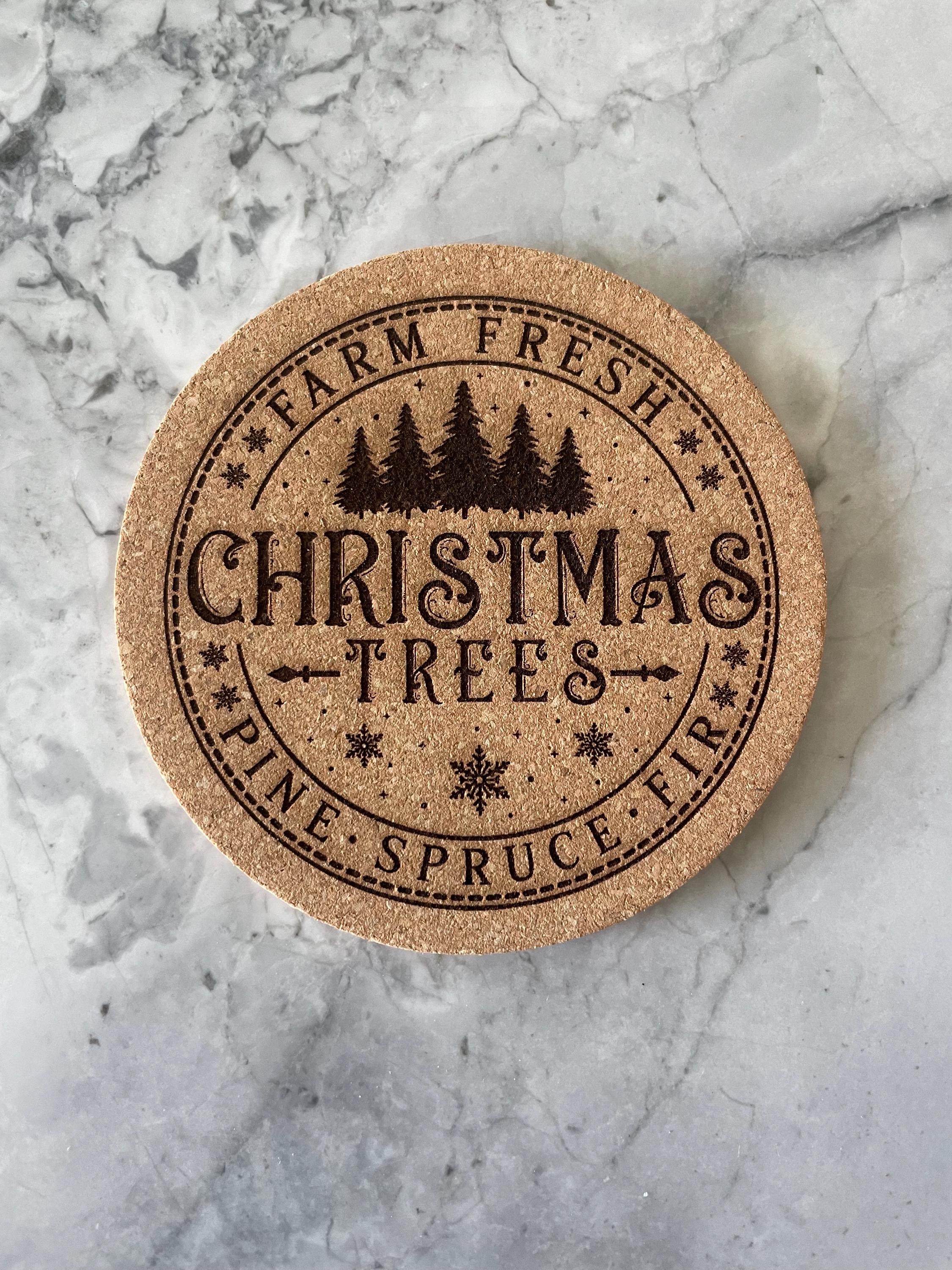 Holiday Themed Cork Trivets - Lots of Unique Designs - Etsy