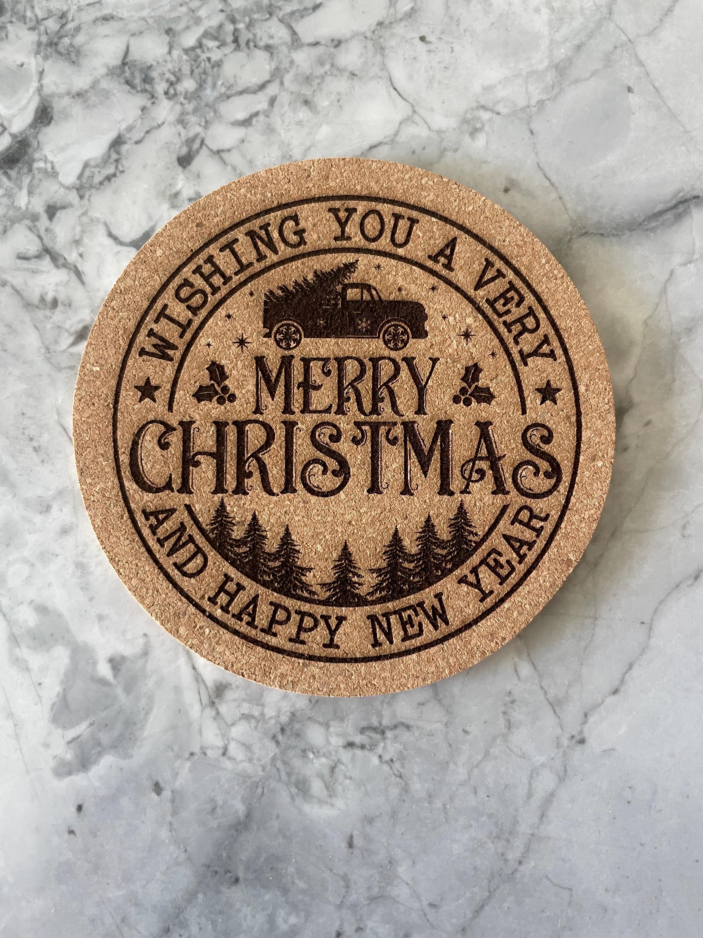 Holiday Themed Cork Trivets - Lots of Unique Designs - Etsy