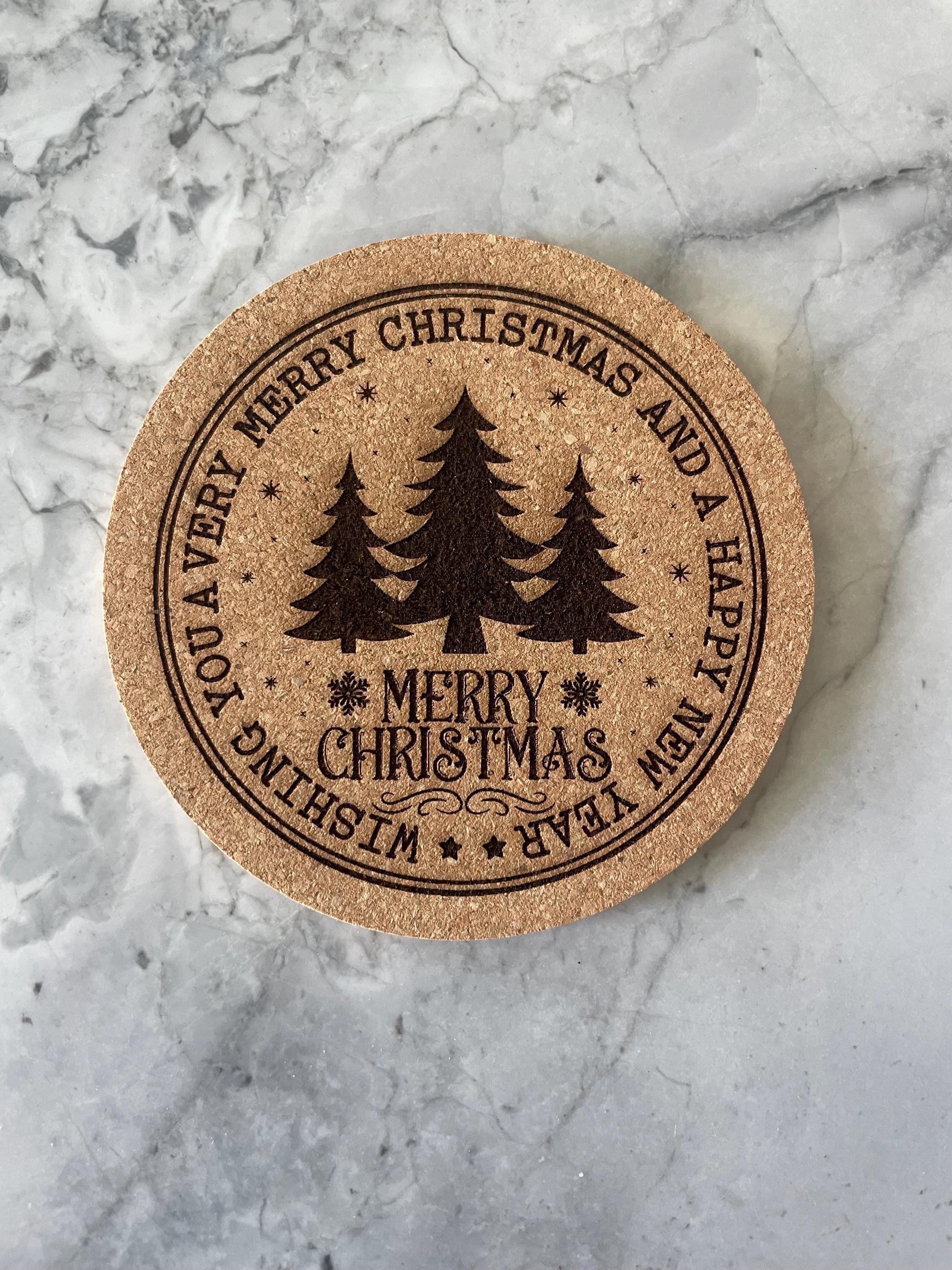 Holiday Themed Cork Trivets - Lots of Unique Designs - Etsy