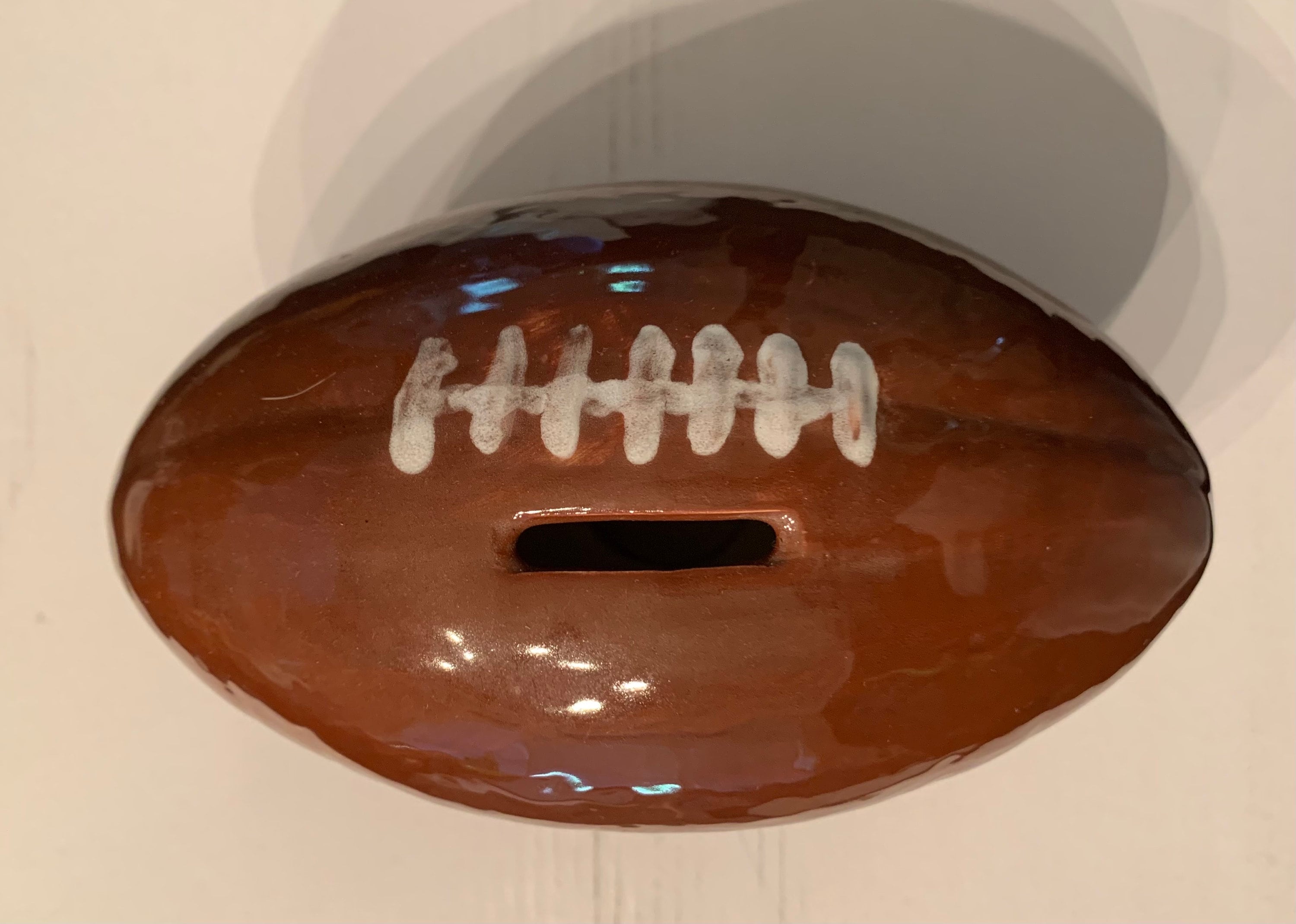 Ceramic Football Piggy Bank - Etsy