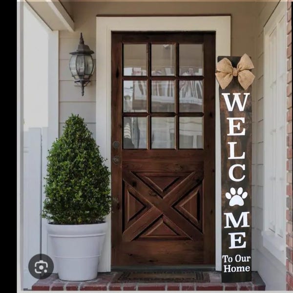 Burlap Welcome Sign - Etsy