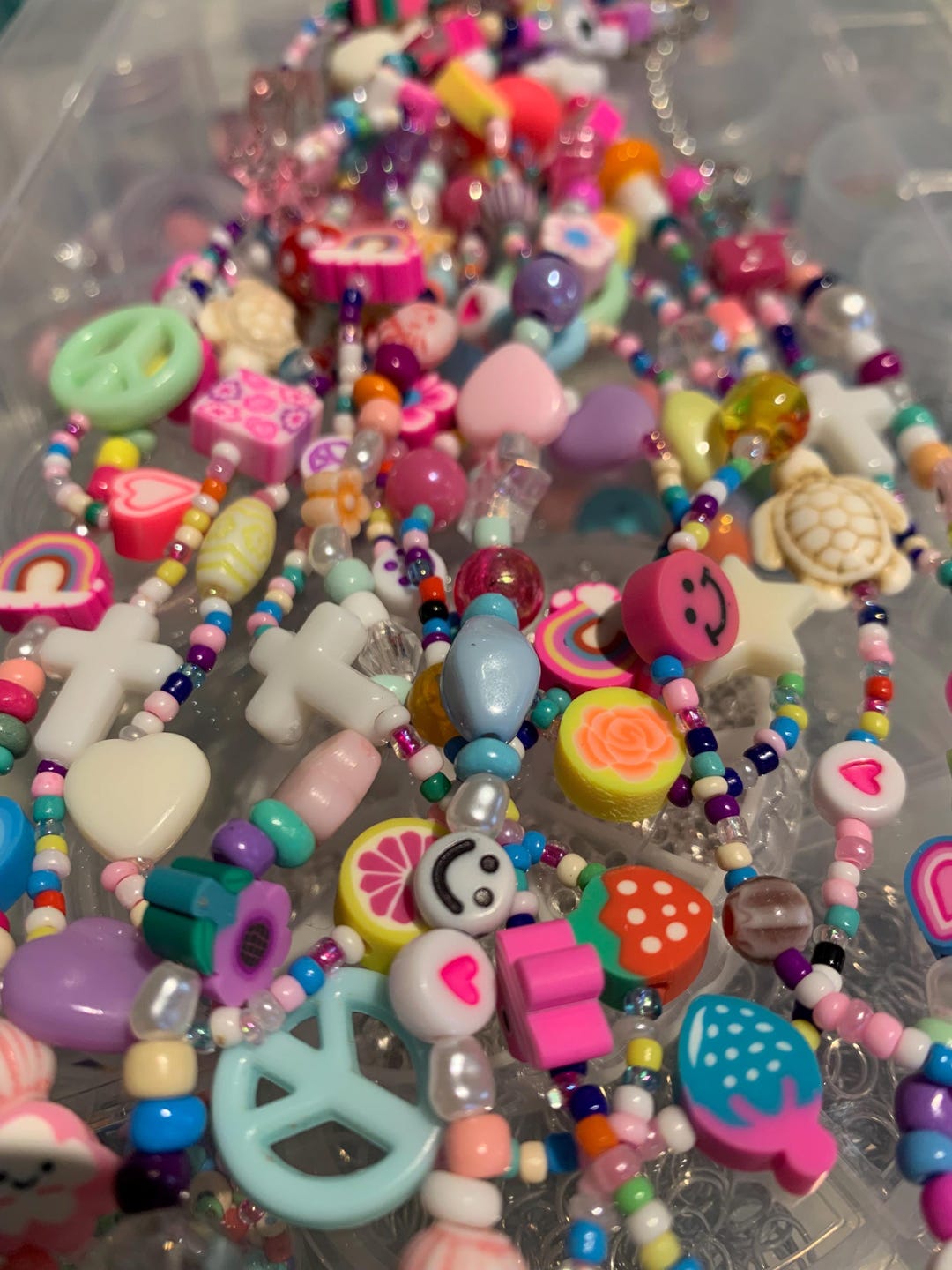 Handmade 90s Inspired Y2K Kitchen Sink Beaded Necklaces-random ...
