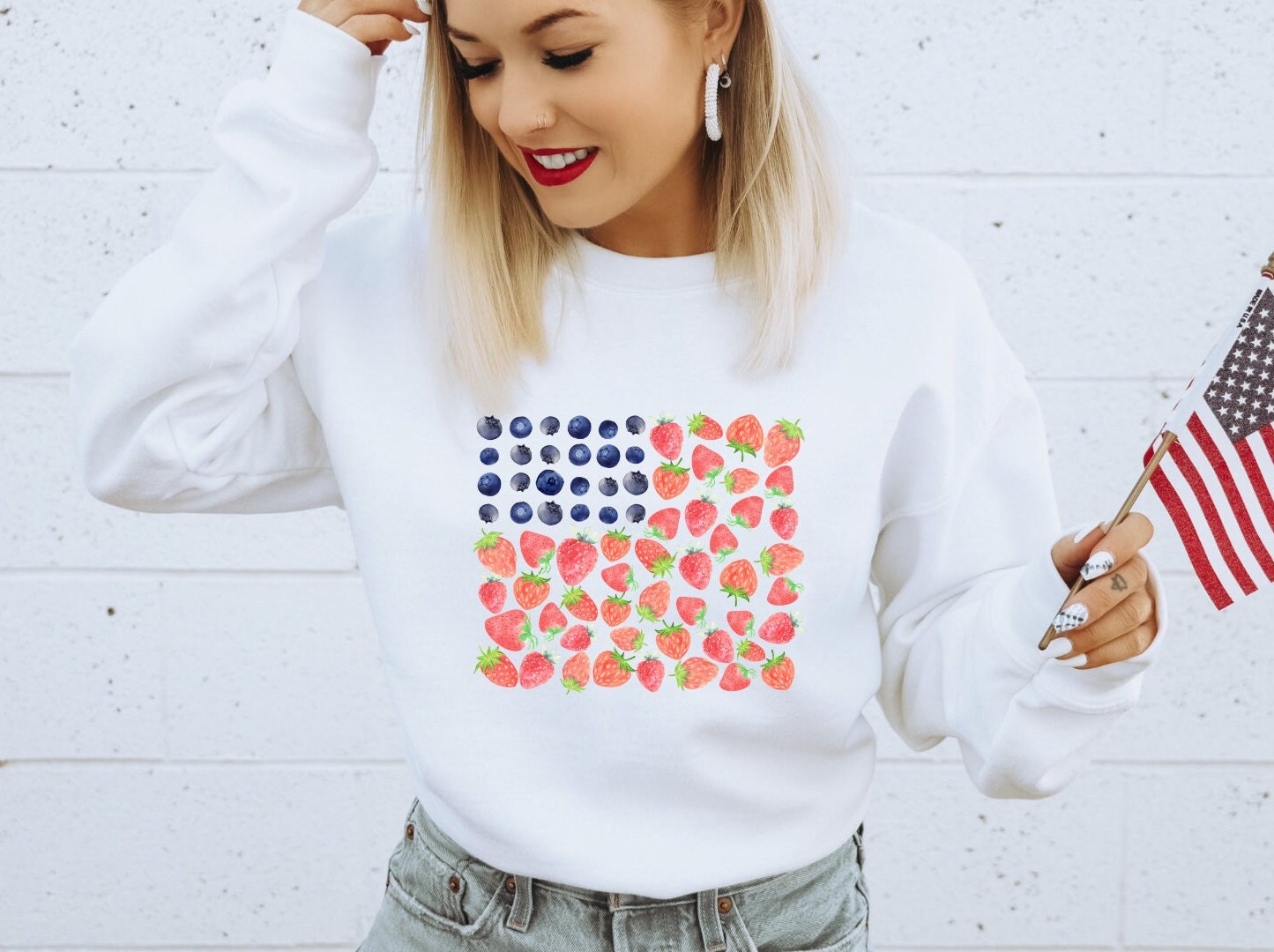 Fruit American Flag - Etsy