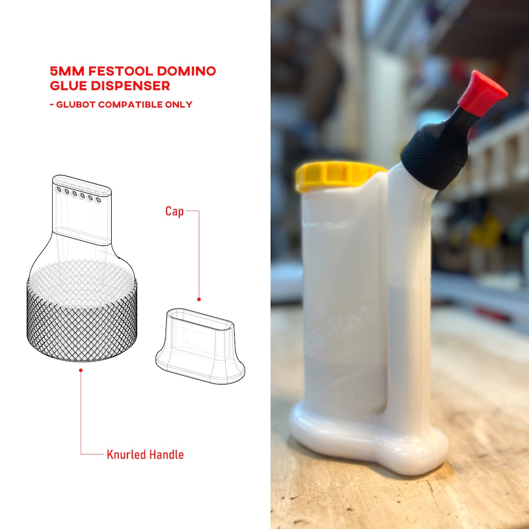 DIGITAL FILE: 5mm Festool Domino Glue Dispenser (.stl + .step) - Etsy