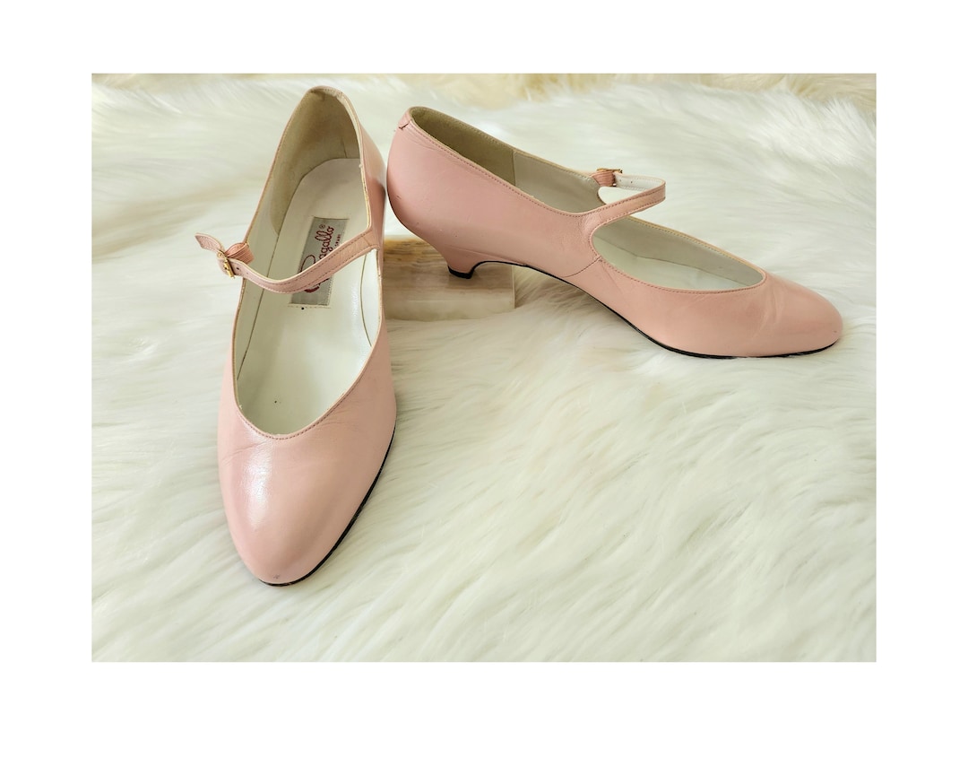 Vintage 80s Cappagallo Pink Kitten Heel Size 7.5 - Etsy