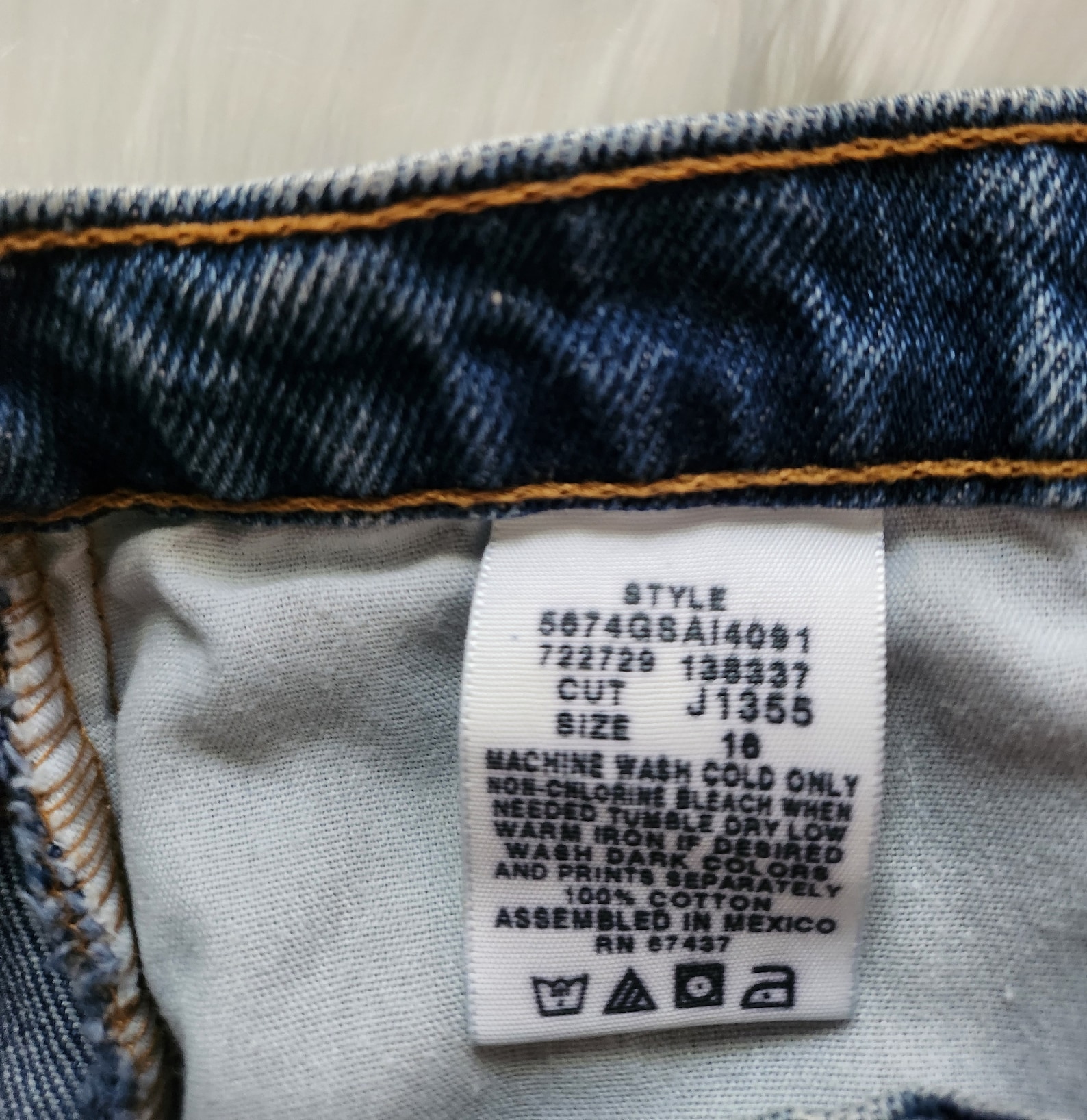 Vintage 2000s Faded Glory Union Jack British Flag Denim Frayed Jean ...