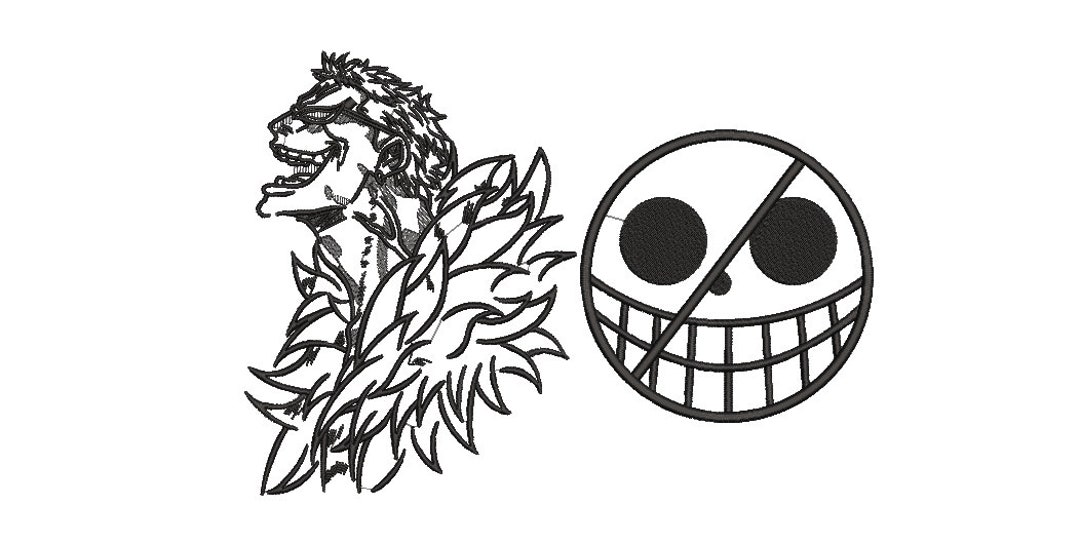 Doflamingo Embroidery Design/ Doflamingo Embroidery Design - Etsy