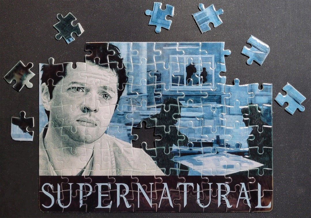Supernatural (castiel) 80 Piece Puzzle & Luggage Tag - Etsy
