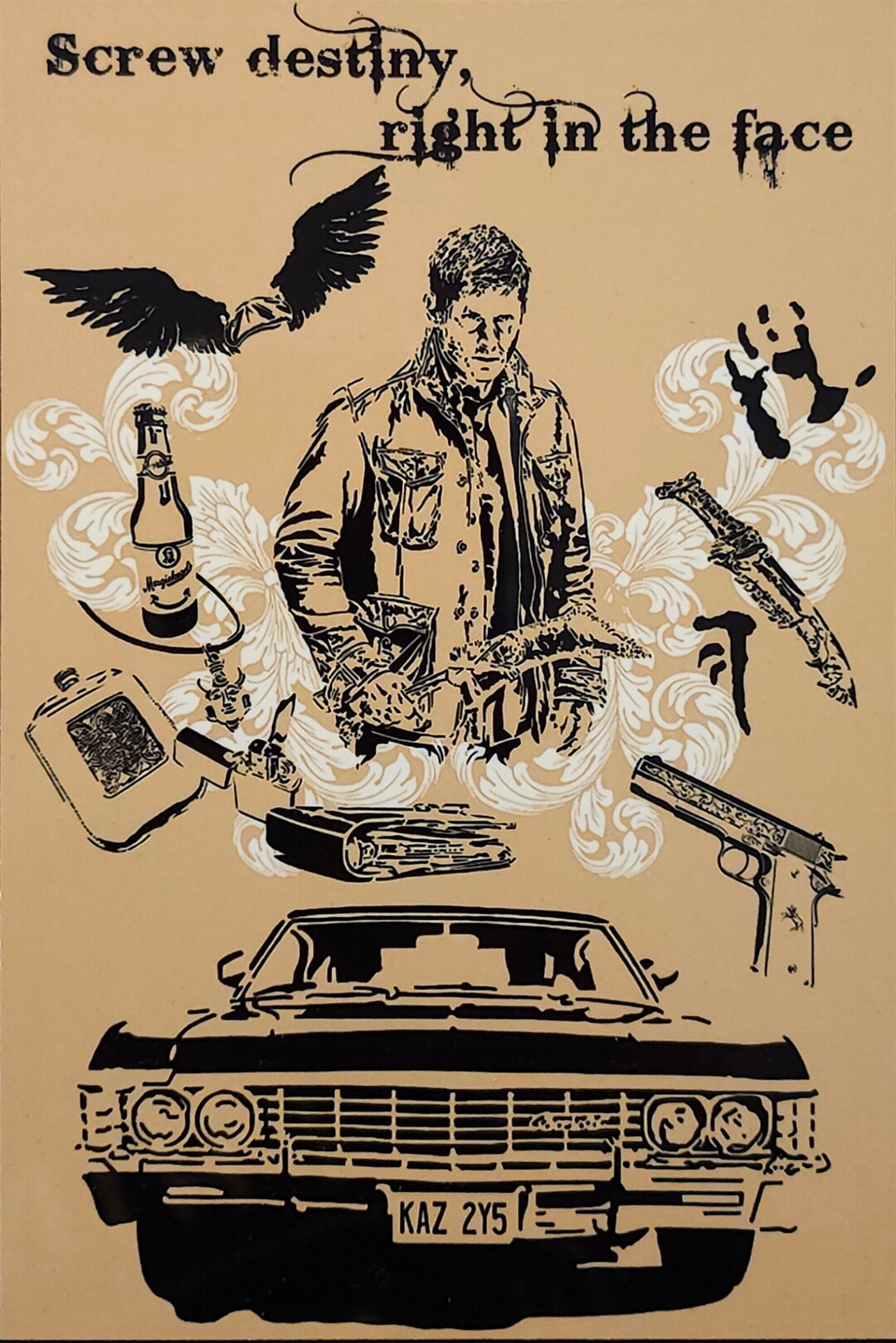 4x6 Supernatural (purgatory Dean) Aluminum Plate - Etsy