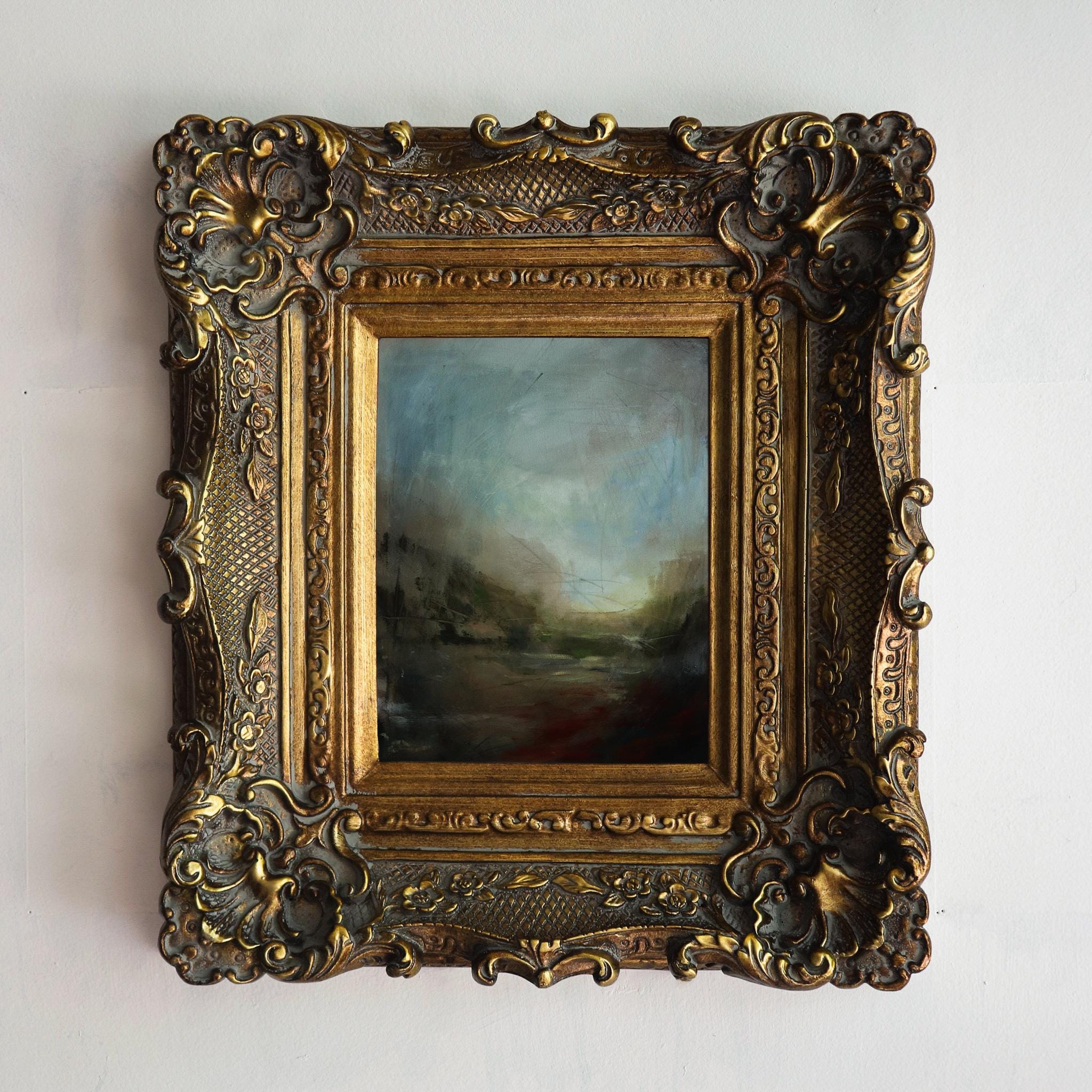 Landscape Through Mist #2, Original Oil Painting by Sam Dewey | Fine ...