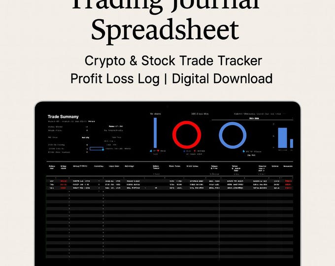 Simple Trading Journal | Beginner Friendly Trade Log Strategy Tracker ...