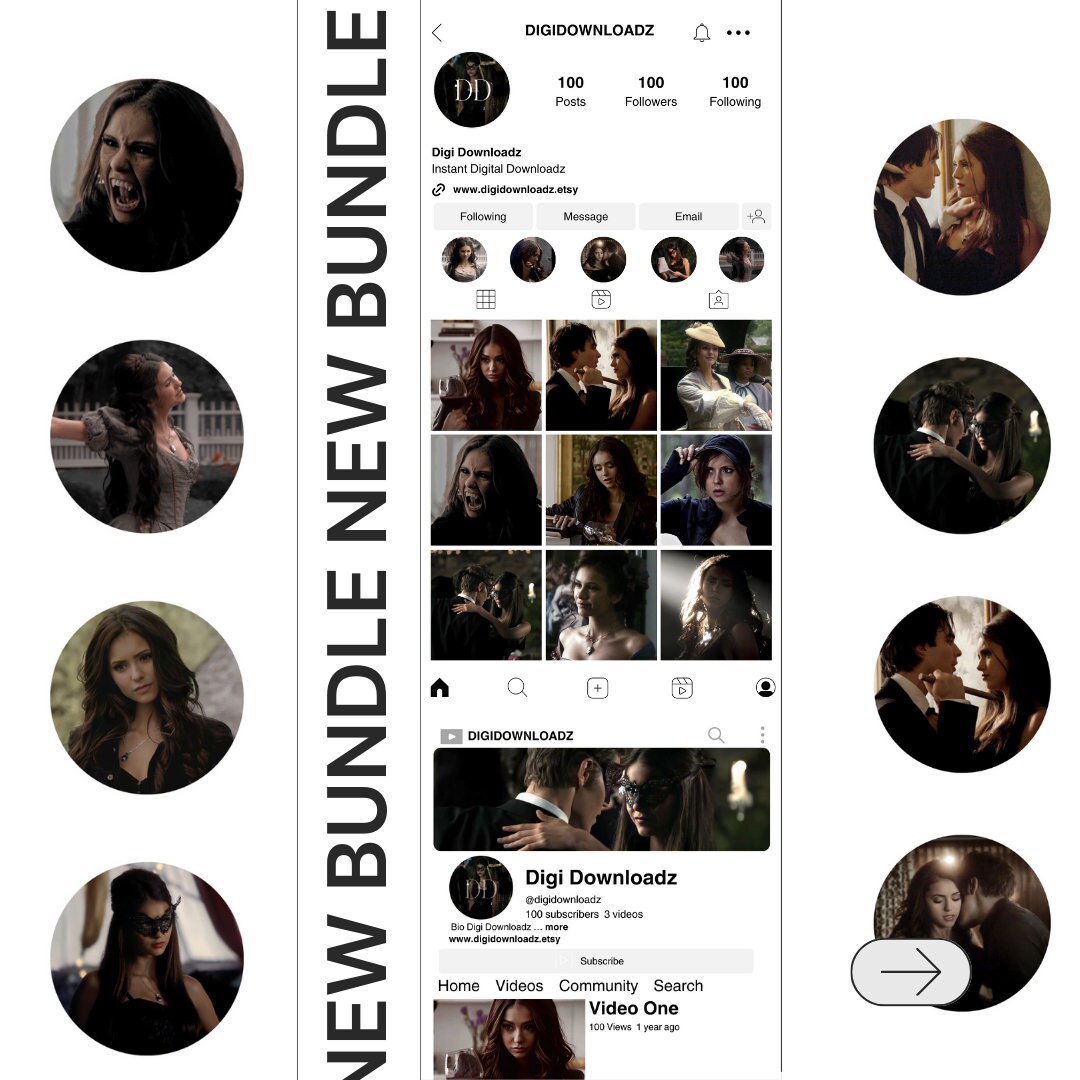 30 Icons Katherine TVD Profile Picture Bundle Highlight Reel Shorts ...