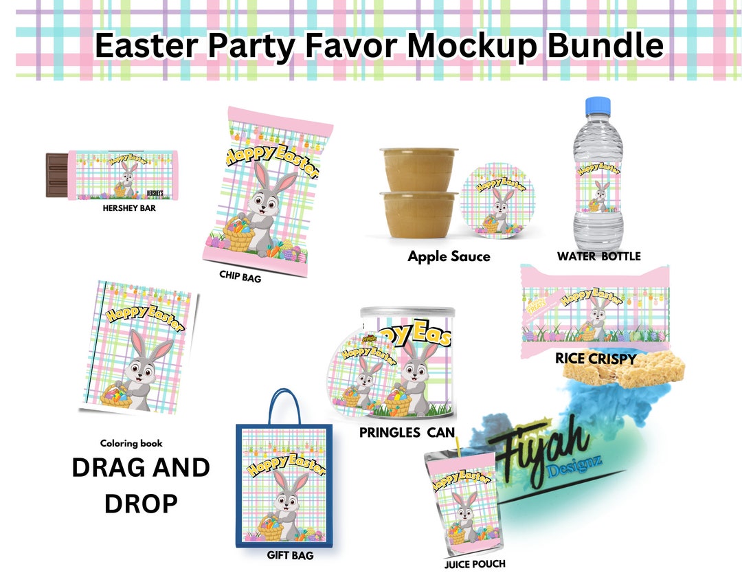 Editable Easter Party Favor Bundle - Etsy