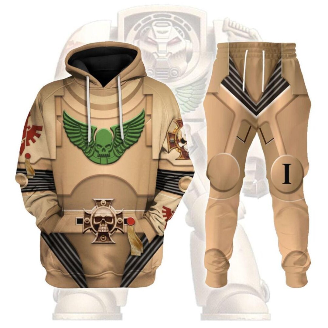 Indomitus Pattern Terminator Armor Dark Angels Warhammer Costume Hoodie ...