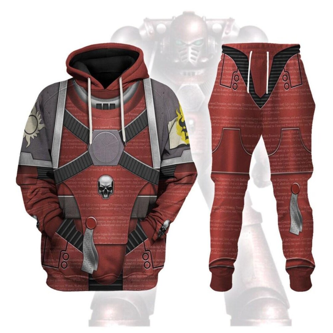 Horus Heresy-era Word Bearers Colour Scheme Warhammer Costume Hoodie ...