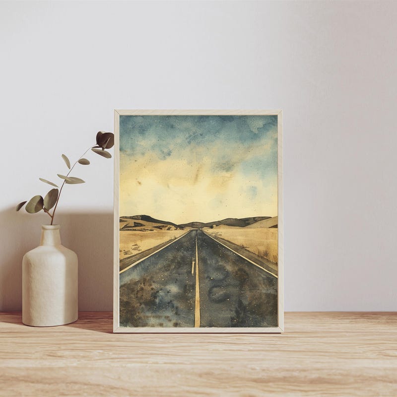 Desert Highway Print - Etsy