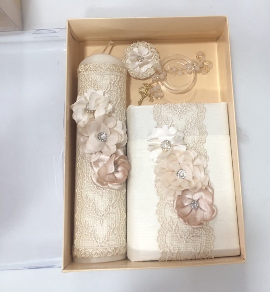 First Communion Candle Set - Etsy