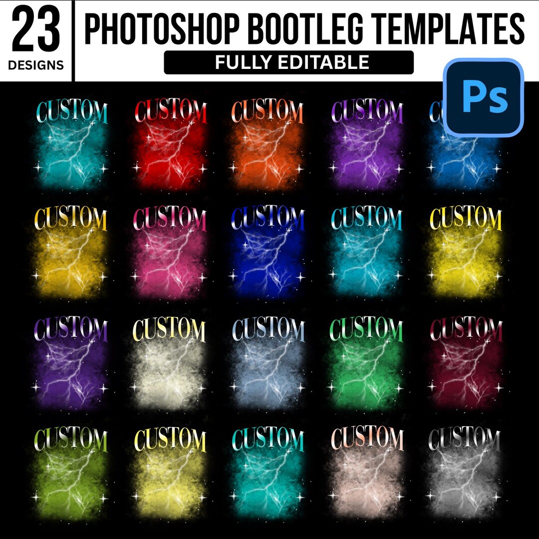 Custom Bootleg PSD Design, Editable Photoshop (PSD) Templates Designs ...