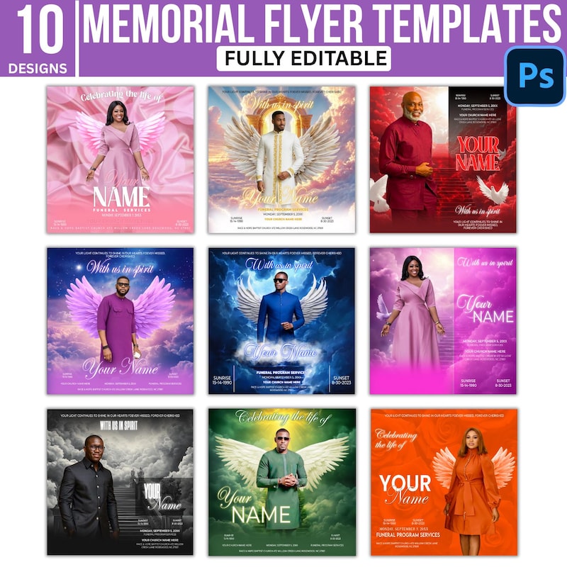 Funeral Memorial Posters - Etsy