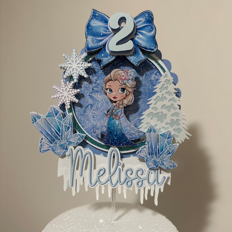 Frozen Cake Topper - Etsy