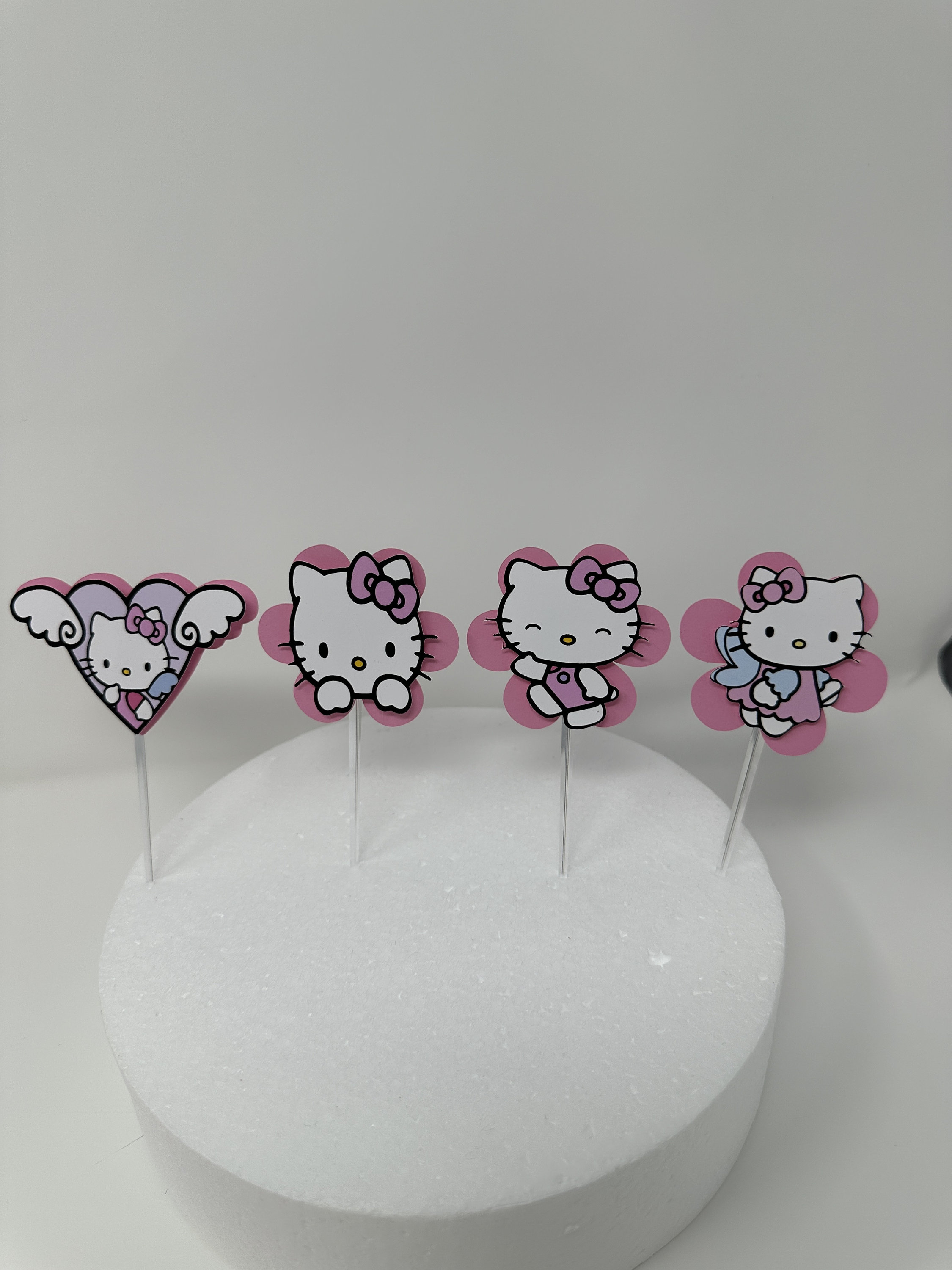 Hello Kitty Cupcake Topper set of 12 - Etsy