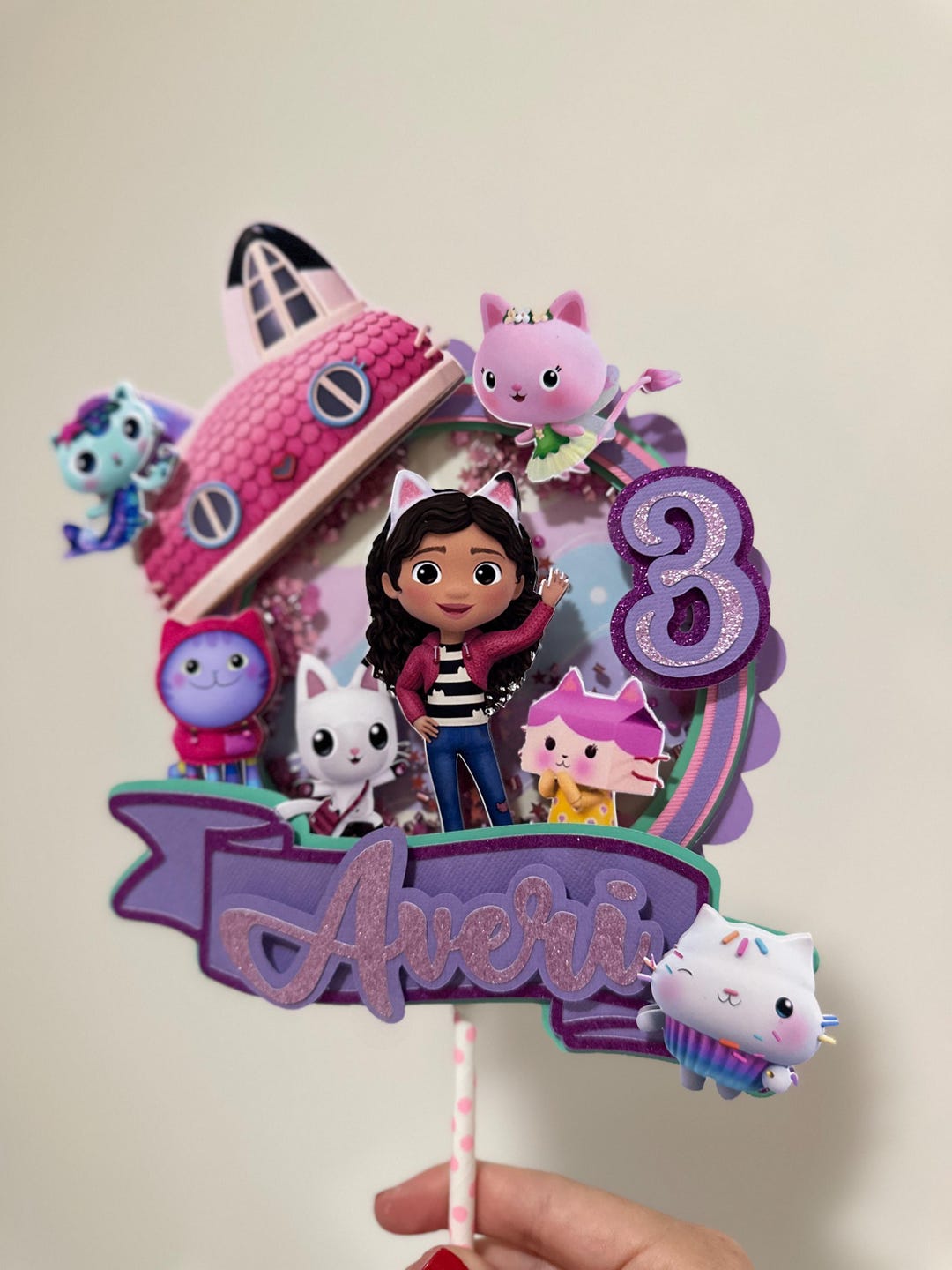 Gabby's Dollhouse Cake Topper: Custom Birthday Party Decoration - Etsy