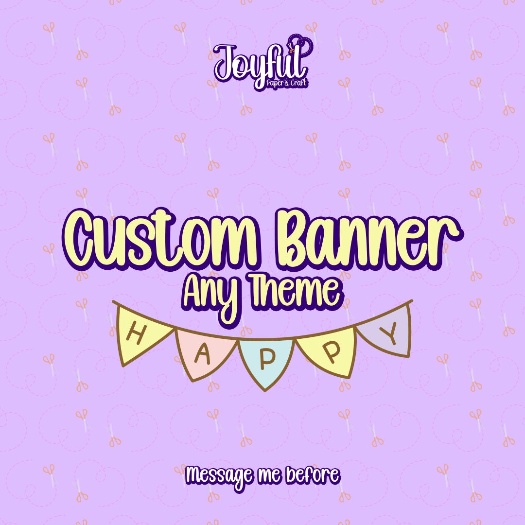 Custom 3D Banner - Etsy