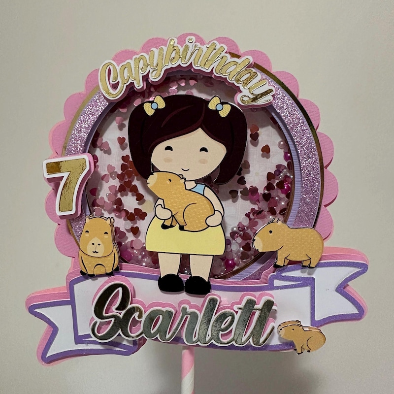 Topper de capibara - Etsy México