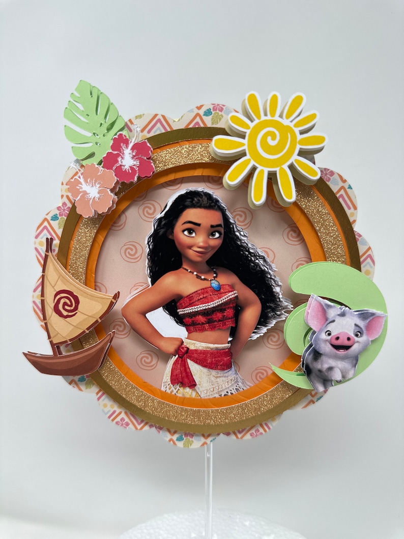 Moana Cake Topper Moana Party Moana Birthday Moana Invitation - Etsy
