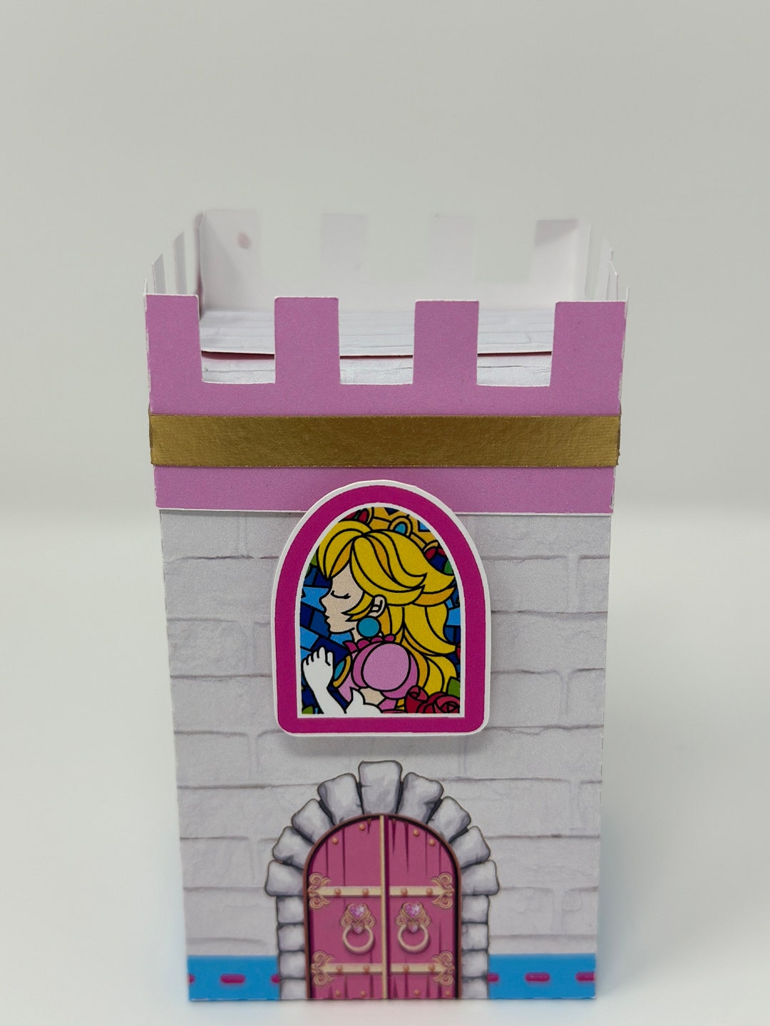 Princess Peach Castle Favor Box Princess Peach Birthday Princess Peach ...