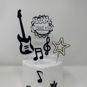 Rock and Roll Cake Topper Rock N Roll Topper Rock Party Decor Rock ...